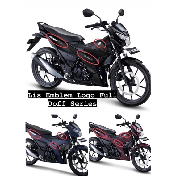 Satria Logo Emblem Lis Black Blue Red Matte Pre Dator Series Satria Fu ...