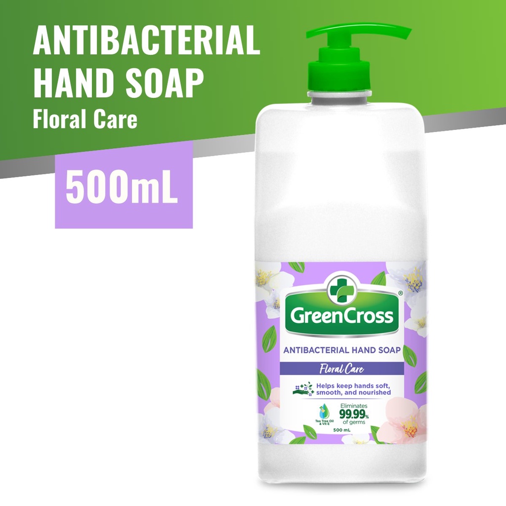 Greencross Antibacterial Hand Soap Floral Care 500Ml Pump | Shopee ...