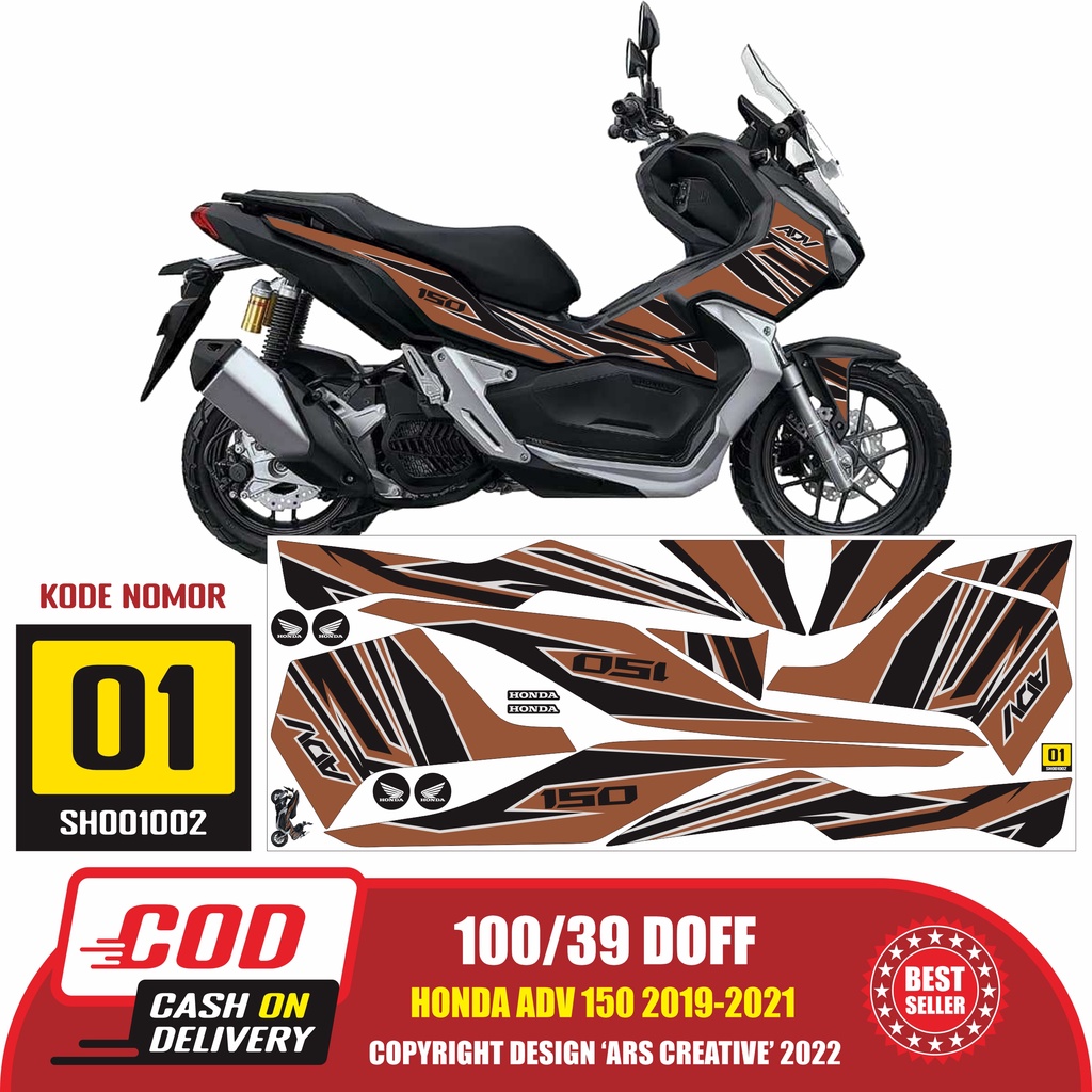 Sticker Striping Decal Honda ADV 150 2019-2021 Variation SH001002 ...