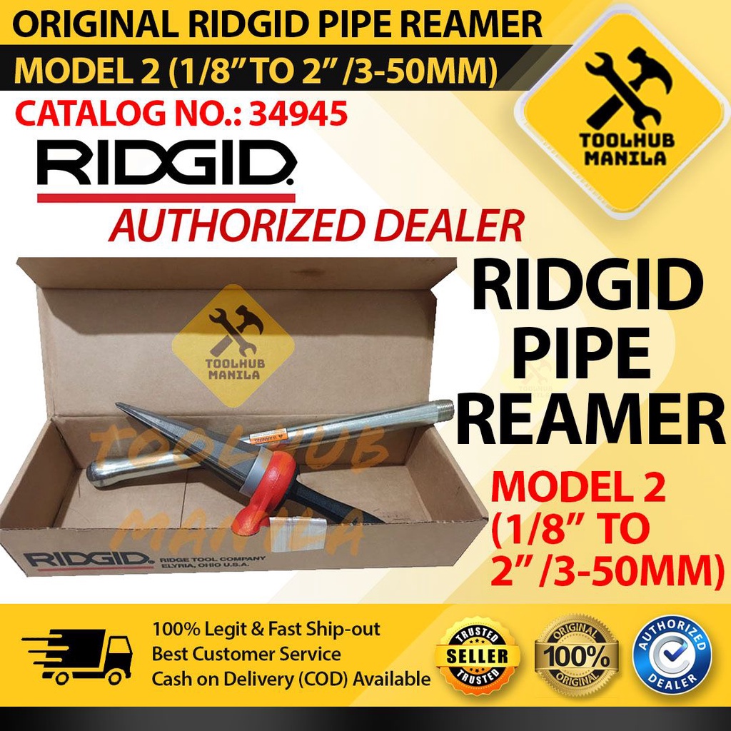 RIDGID Pipe Reamer Model 2 (1/8" - 2" Straight Pipe Reamer) Automobile ...