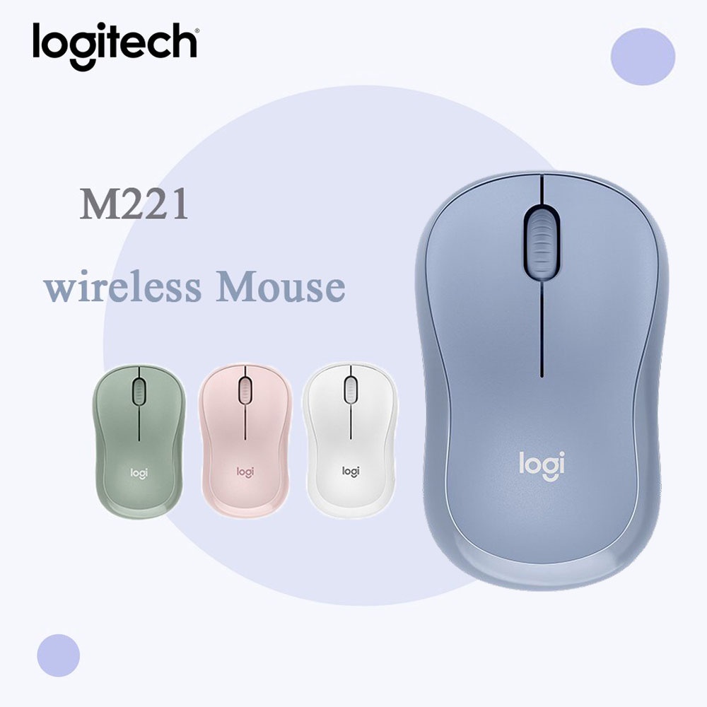 Logitech M221 Wireless Mouse Silent Mouse with 2.4GHz Optical Ergonomic ...