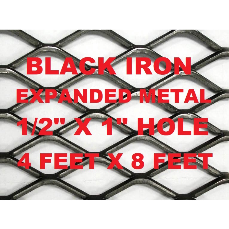 EXPANDED METAL BLACK IRON 4 FT X 8 FT | Shopee Philippines