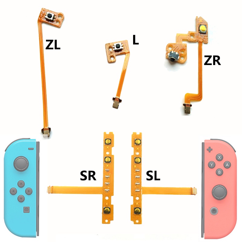 Joycon Analog Replacement SL SR ZR ZL L Right Left Button Key Ribbon ...