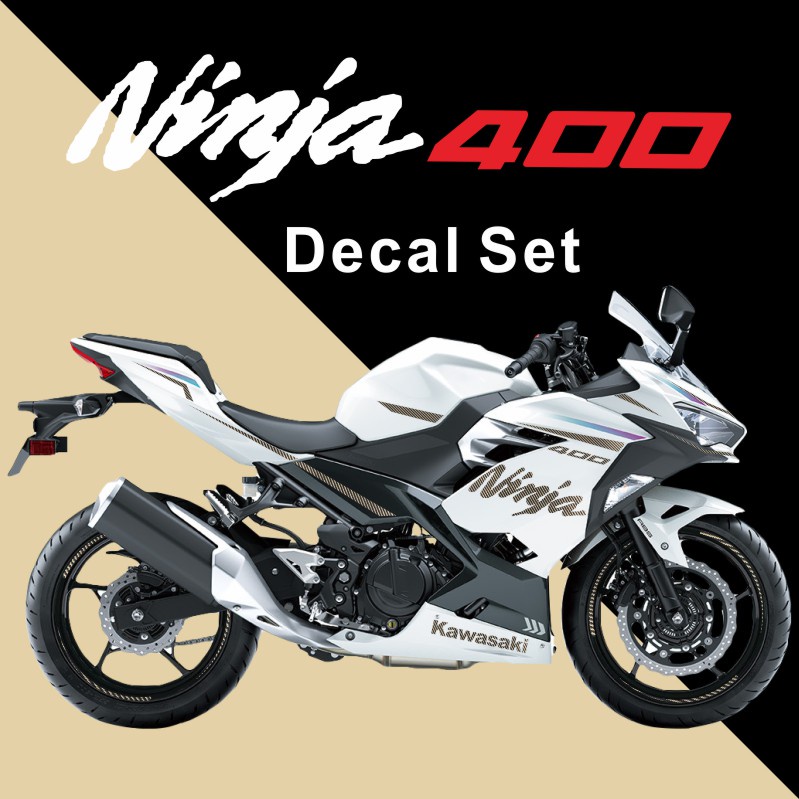 Kawasaki Ninja 400 Carbon fiber Sticker For Motorcycle Decals ...