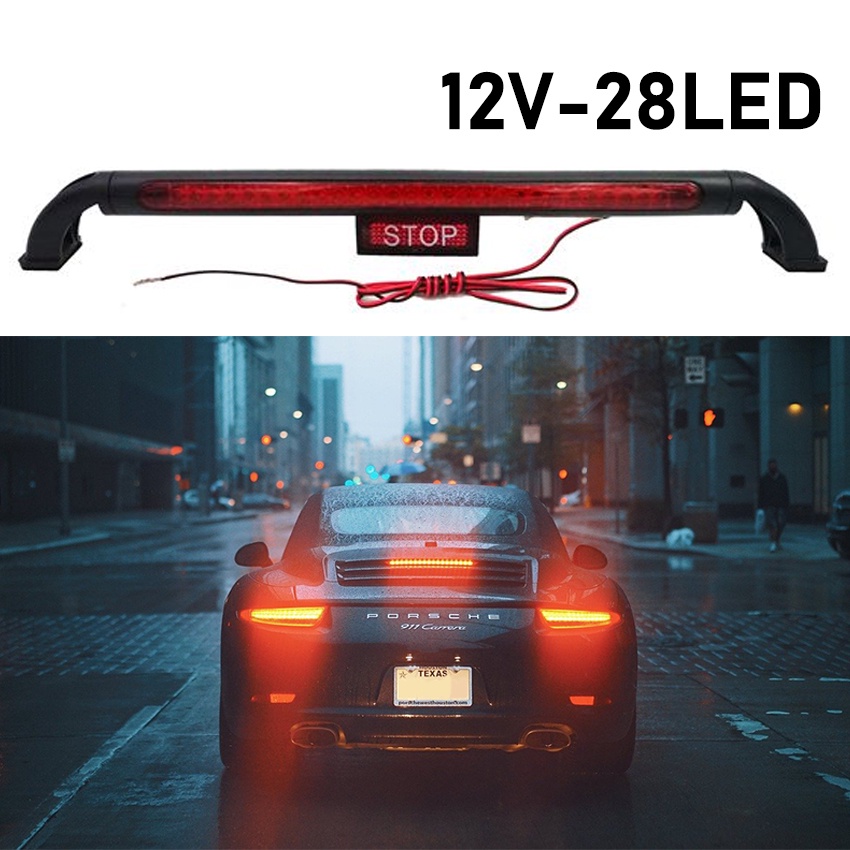 DC 12V LED High Mount Brake Light Car Rear Tail Parking Lamp Universal ...