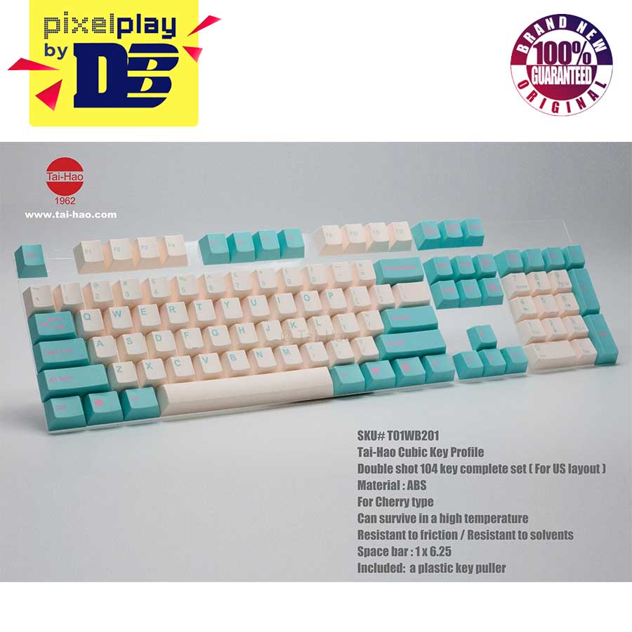 Taihao Double Shot ABS-Cubic Profile Keycaps Set For CherryMX Switch ...