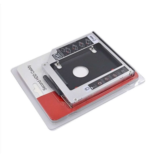 SATA 2.5" Second HDD Caddy HDD SSD 9.5mm Enclosure For Apple Mac book ...