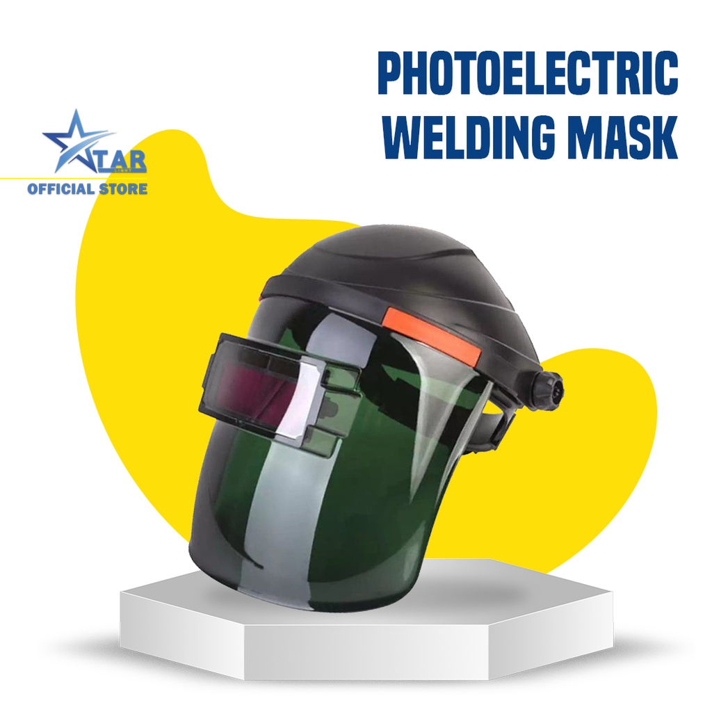 Adjustable Auto Dimming Headset Welding Mask Helmet Welder Lens ...