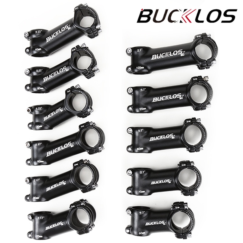 BUCKLOS Bicycle Stem Carbon Aluminum MTB Stem Ultralight 7 17 23 Degree ...
