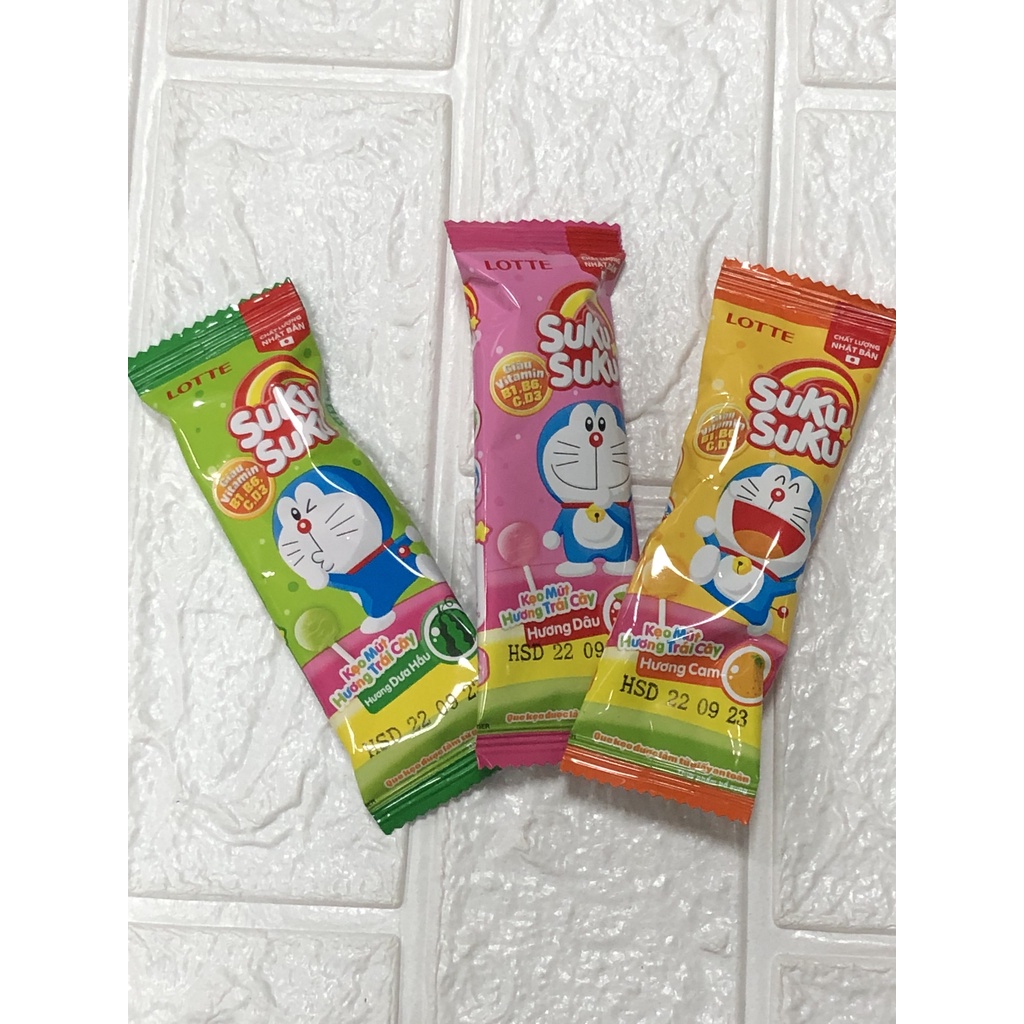Doraemon suku suku Lotte Fruit Lollipop 8g | Shopee Philippines