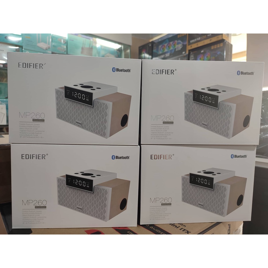 Edifier MP260 Wireless Bluetooth V5.0 Subwoofer Stereo Wooden Portable ...