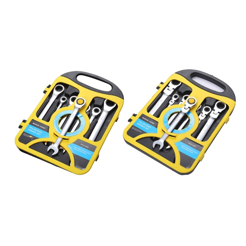 HL Dual Use Ratchet Wrench 72 Teeth 180 Degree Rotate Flex Wrench Socket Wrenches Set Car Wrench ...