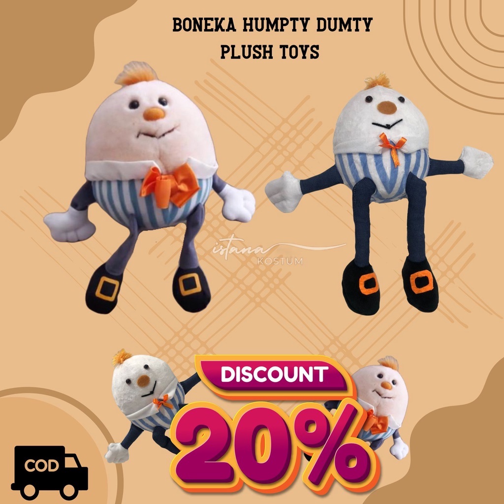 Humpty Dumpty Plush Toys Dolls | Humpty Dumpty Hand Puppet | Shopee ...
