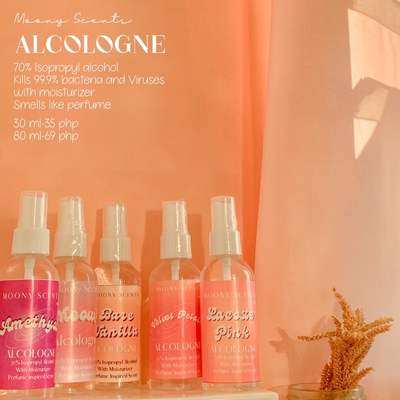 Moony Scents Alcologne• Perfume Scented Alcohol•70% Isopropyl Alcohol ...