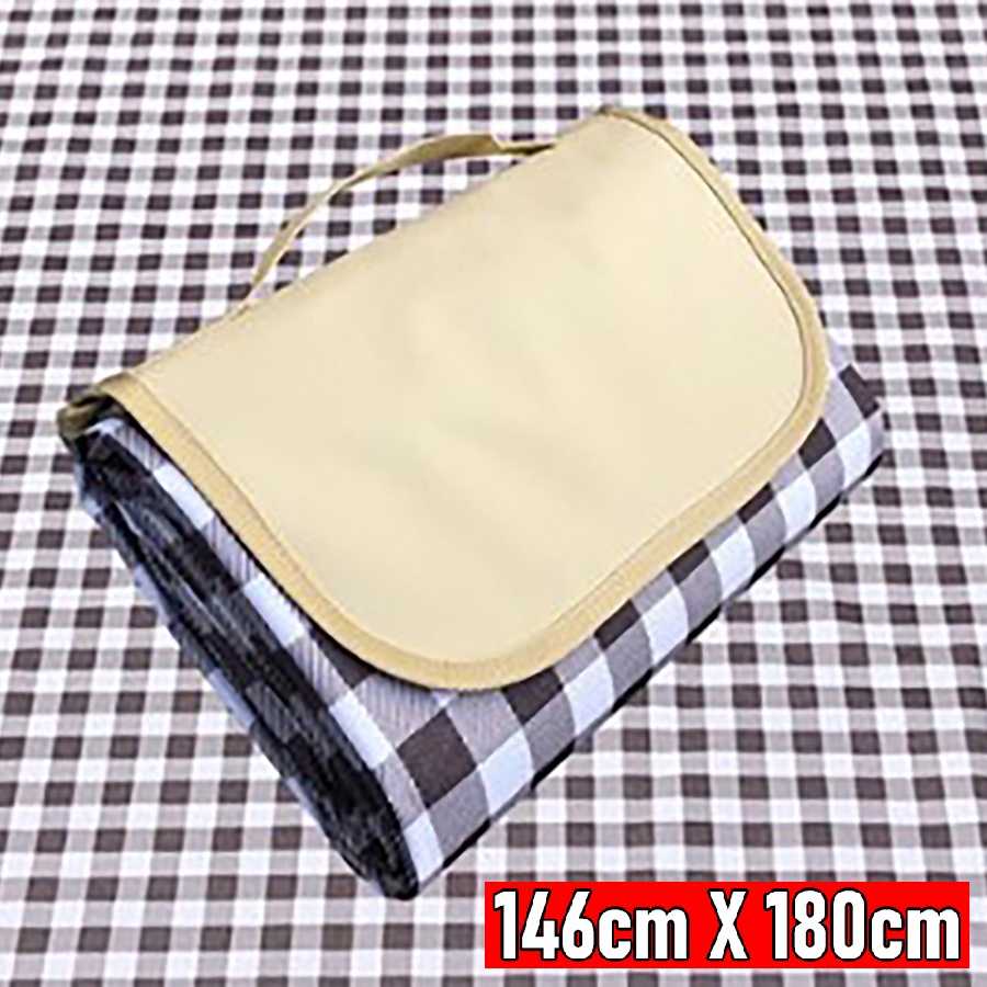 Checkered Fabric Cloth Foldable Camping Picnic Mat Travel Carpet ...