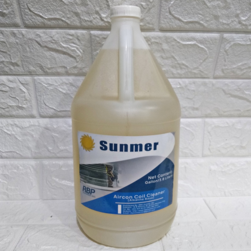 Aircon Coil Cleaner Alkaline Base (Gallon) (Sunmer) | Shopee Philippines