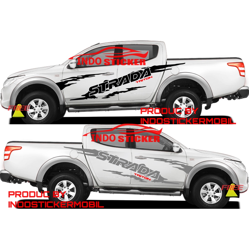 Striping CAR CUTTING STRADA TRITON CAR STICKER MITSUBISHI TRITON OFF ...