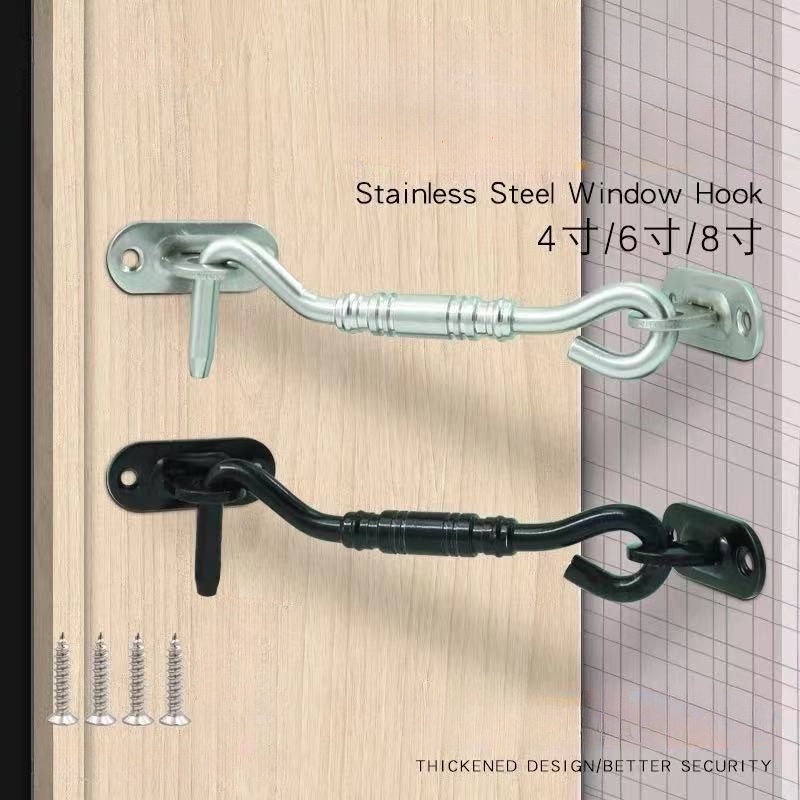 Stainless Steel Barn Door Lock Window Hook Lock Sliding Door Security ...