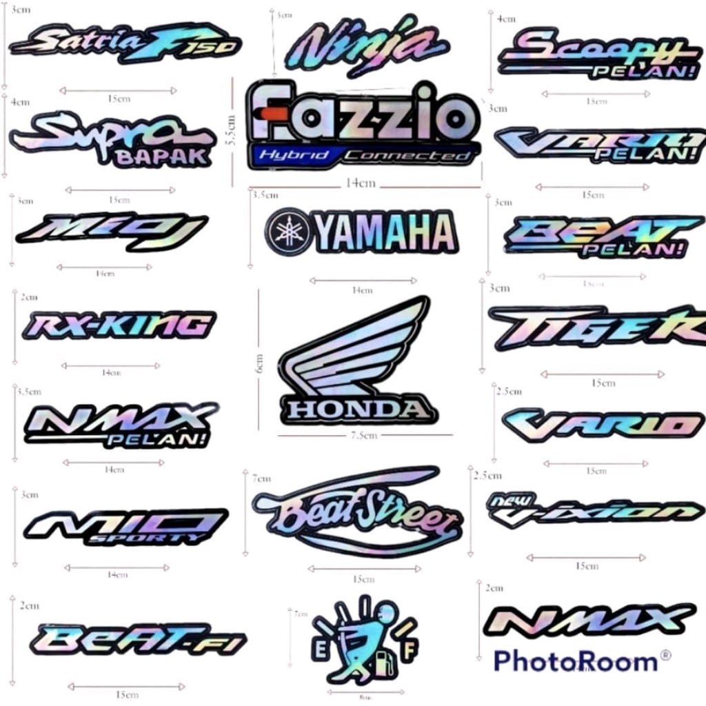 HOLOGRAM MOTORCYCLE STICKERS FOR ALL MOTORCYCLES | Shopee Philippines