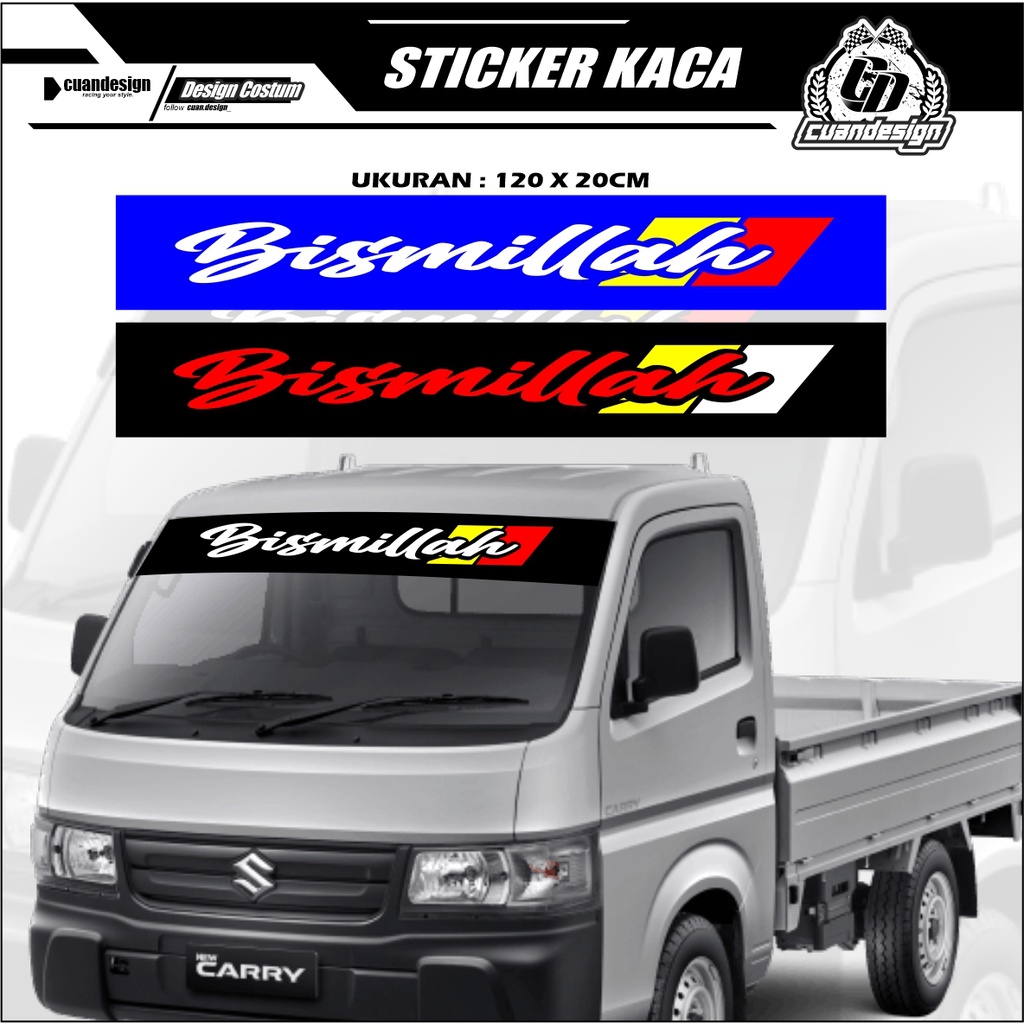 Pick UP Car Sticker Car Sticker BISMILLAH Sticker Car Windshield ...