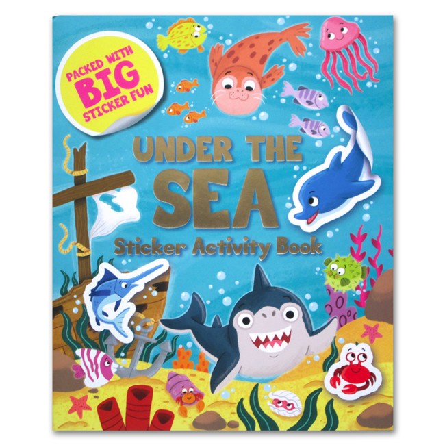 Child Book Under The Sea Sticker Activity Book (Packed With Big Sticker ...