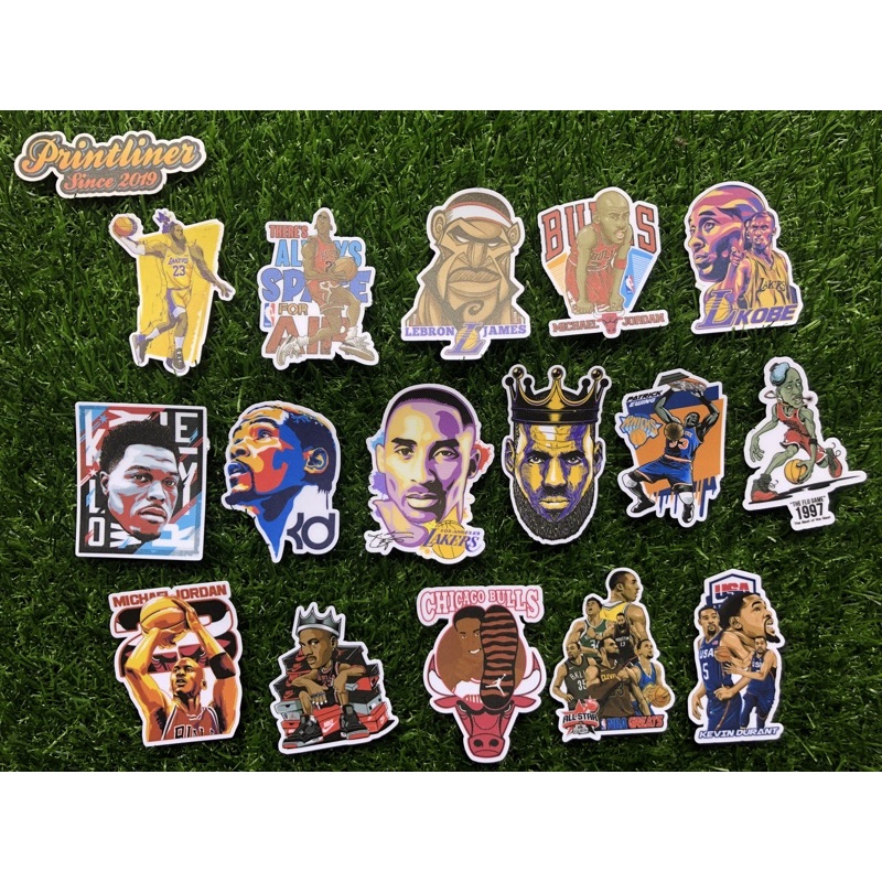 NBA PLAYERS STICKER PACK KOBE,LEBRON,DURANT,JORDAN | Shopee Philippines