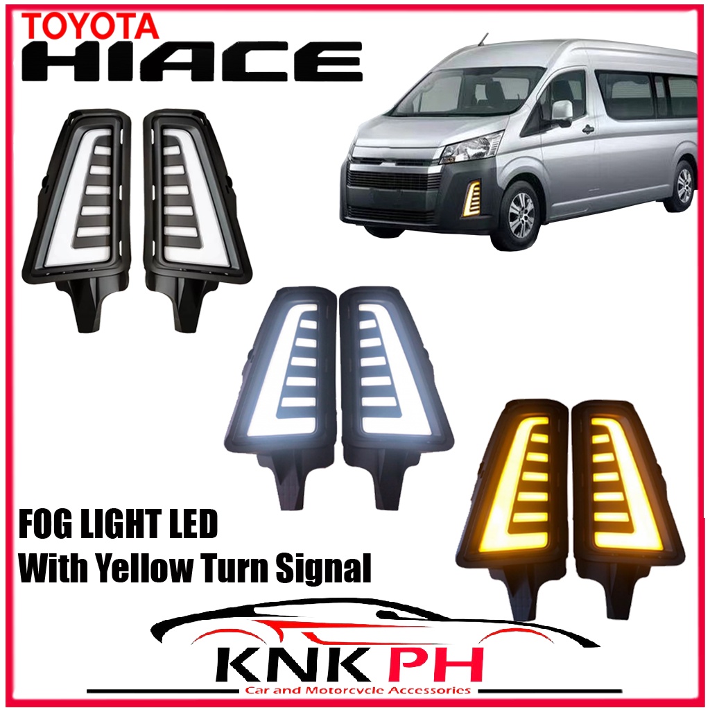 HIACE 2019-2022 YE-004 DRL FOG LIGHT LED Daytime Running Light With ...