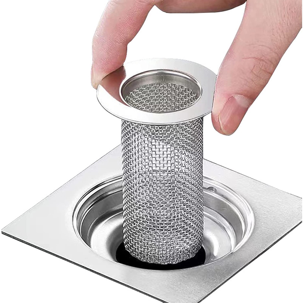 Bathroom Sink Drain Strainer Stainless Steel Floor Drain Filter Mesh ...