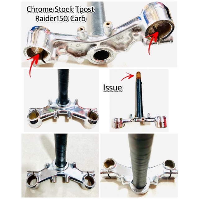 Chrome Stock TPost Raider 150 Carb | Shopee Philippines