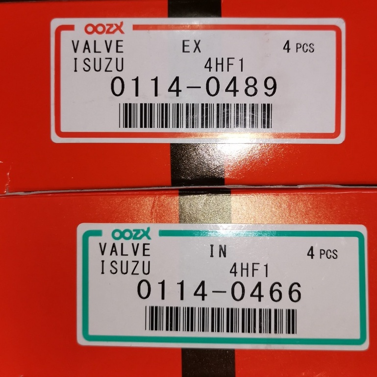 FUJI Engine Valve IN & EX For ISUZU 4HF1 (0114-0466/0489) | Shopee ...