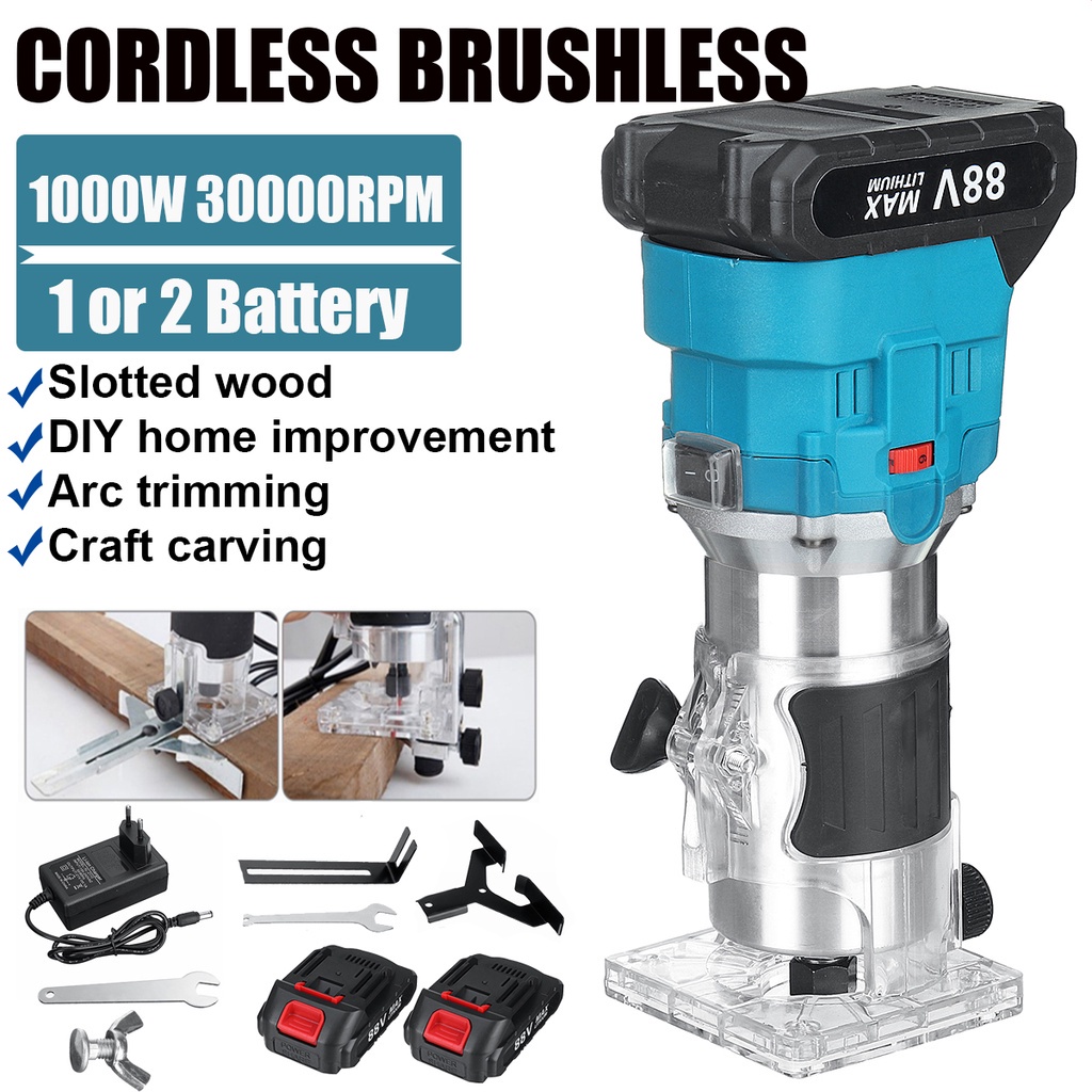 88V 30000RPM 6 Speeds Electric Trimmer Brushless Cordless Rechargeable ...