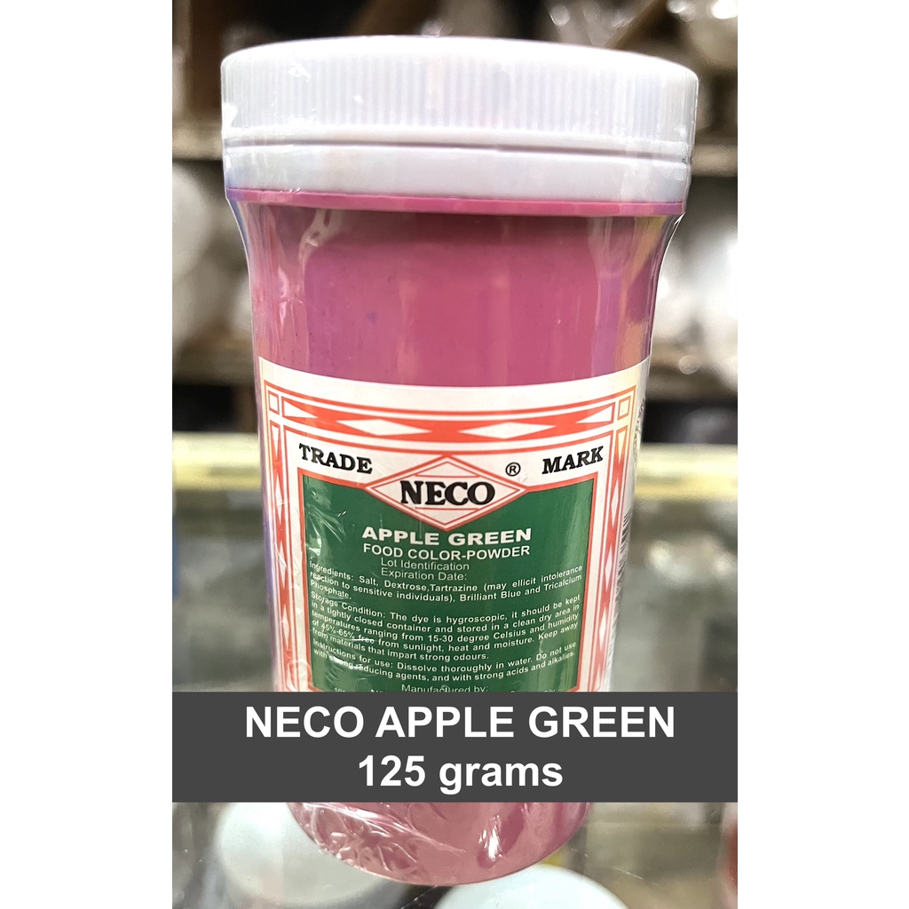 125 grams NECO food color powder (red, yellow, green, blue, carbon ...
