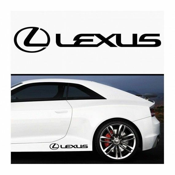 2pcs LEXUS Logo Vinyl Decal Sticker Emblem Side Stickers Car Truck ...
