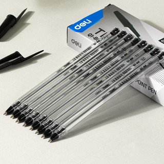 Deli Q1-BK Think 0.7mm Bullet Tip Ball Point Pen 12pcs/box [79Q1-BKP12 ...