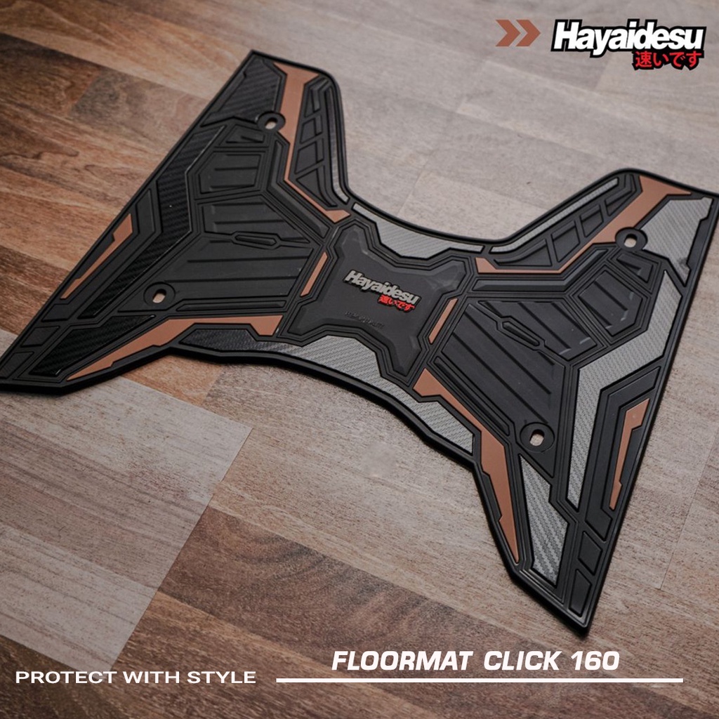 Hayaidesu Honda Click 160 Premium Quality Carpet Motorcycle Floor Mat ...
