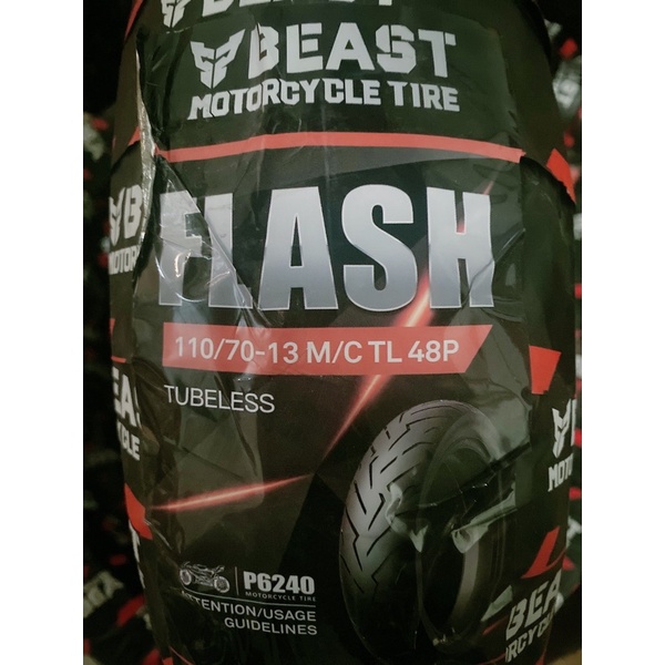 BEAST FLASH (P6240)TUBELESS TIRE 14-17" (INCHES)Skid tiresORIGINAL ...