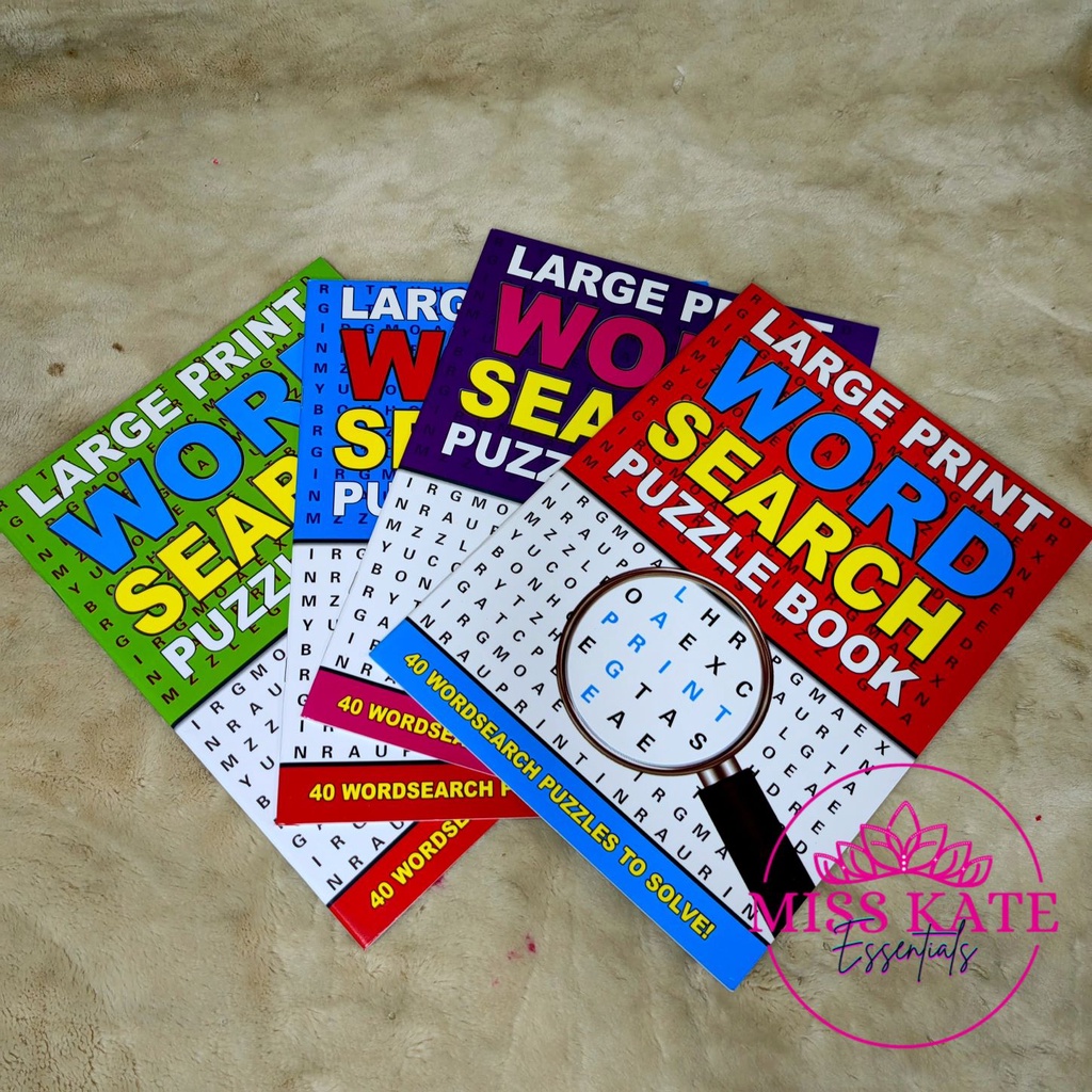 WORD SEARCH PUZZLE BOOK FOR KIDS AND ADULT MIND GAME (1pc - Random ...