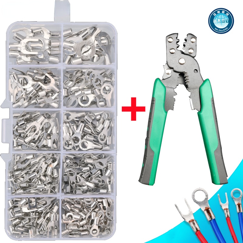 320 pcs box, crimping terminal and pliers, cold pressed terminal, o ...