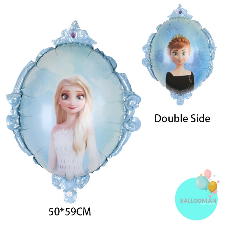 Balloon Foil Frozen Mirror/Balloon Foil Shape Mirror/Elsa/Anna | Shopee ...