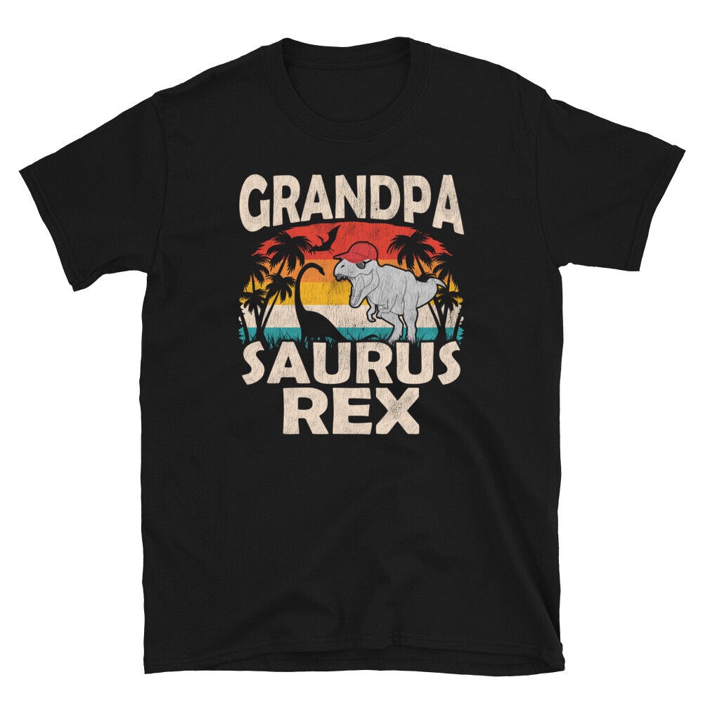 Grandpa Saurus Rex Funny Dinosaur Tyrannosaurus Style Tshirt | Shopee ...