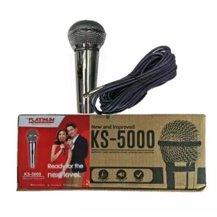 Platinum Karaoke KS-5000 High-End Dynamic Wired Mic | Shopee Philippines