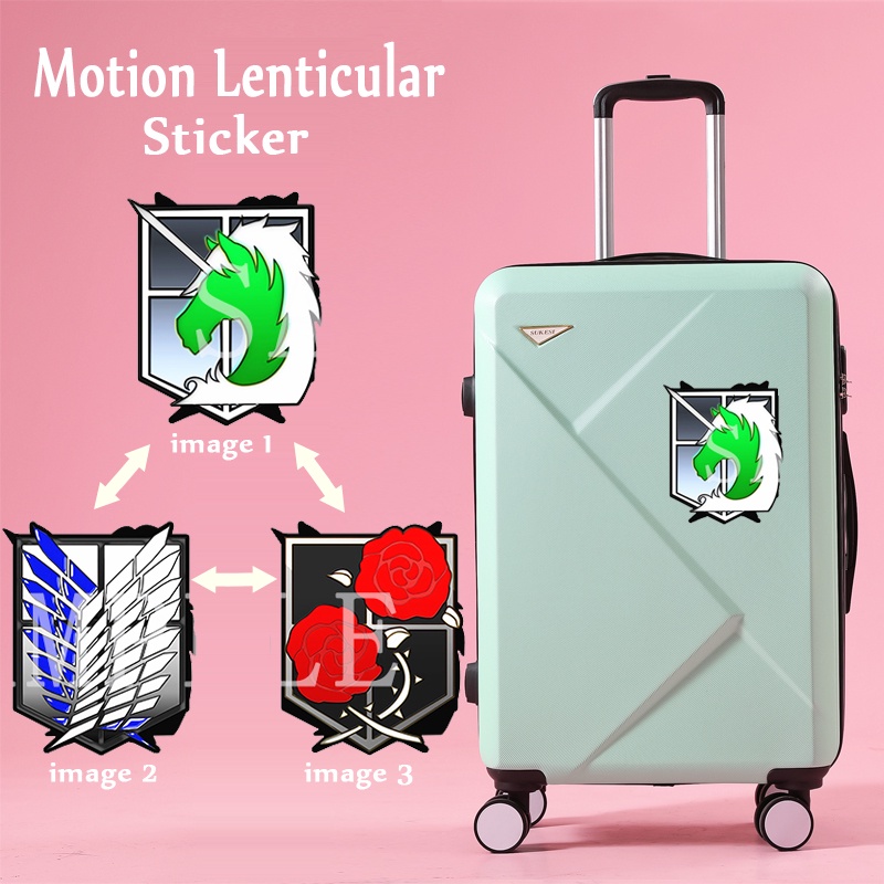Attack on Titan Badge Stickers Anime Waterproof Decals Luggage Sticker ...