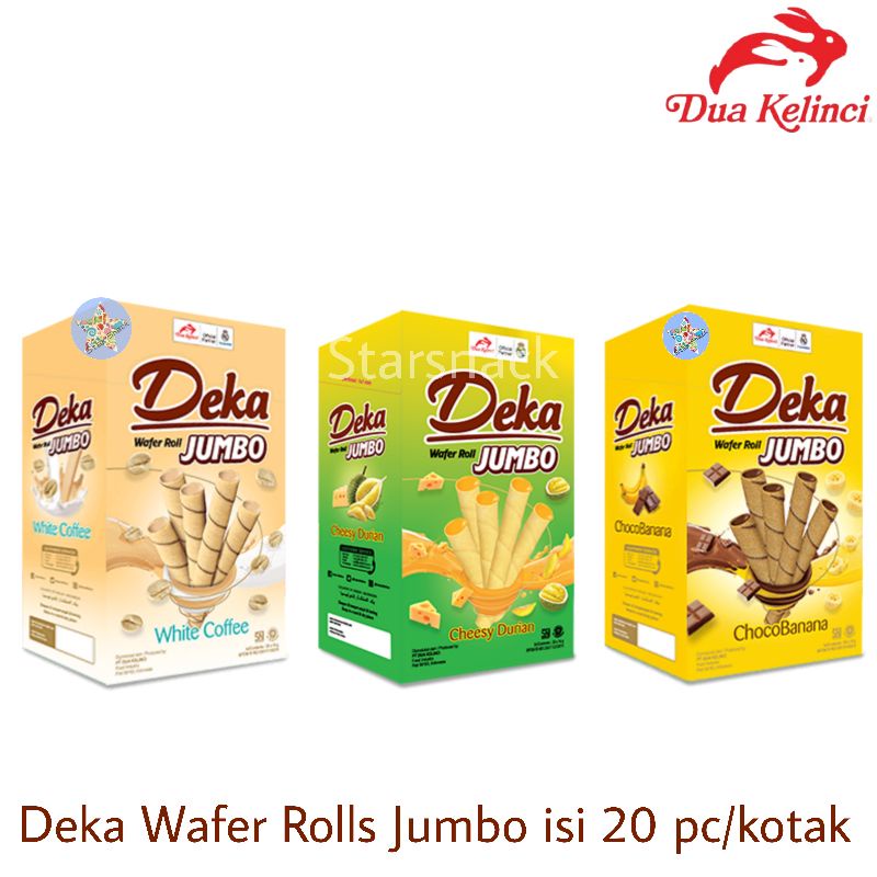 Deka wafer roll JUMBO - Prize Money (banana-durian-white Skirt ...