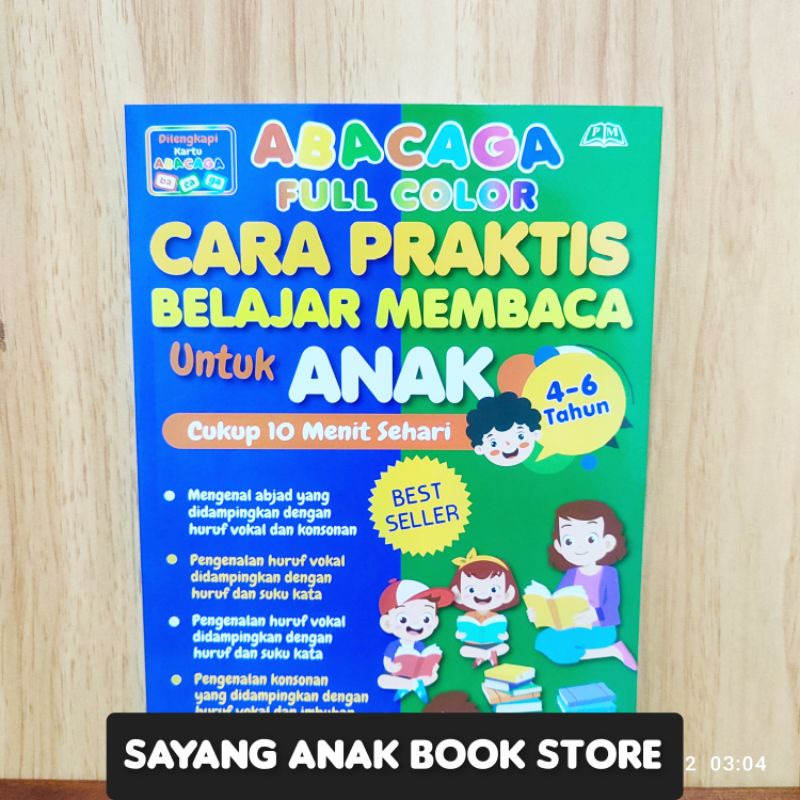 Full COLOR ABACAGA Book - Practical Ways To Learn To Read | Shopee ...