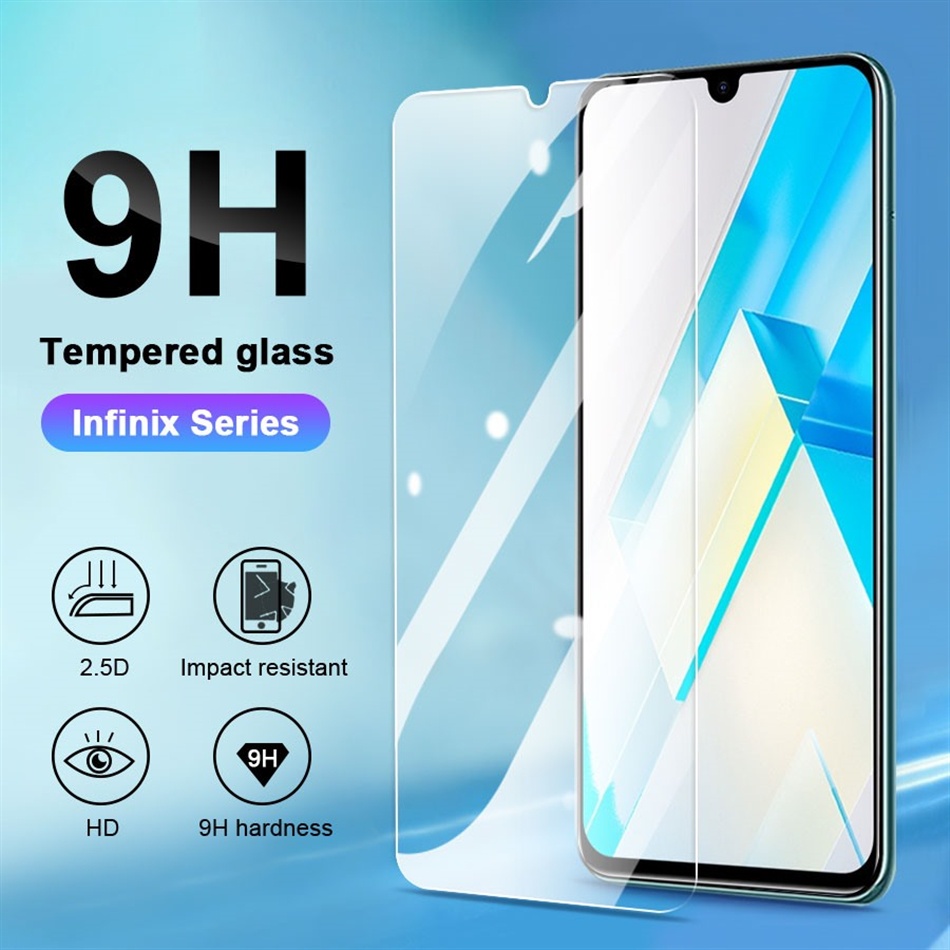 HERRY HD Tempered Glass Screen Protector For Infinix Smart 5 7 8 Hot 40 ...