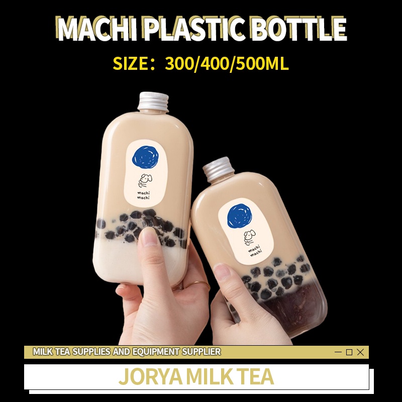 50pcs Machi Bottle Capacity for milktea and coffee 300ml/400ml | Shopee ...