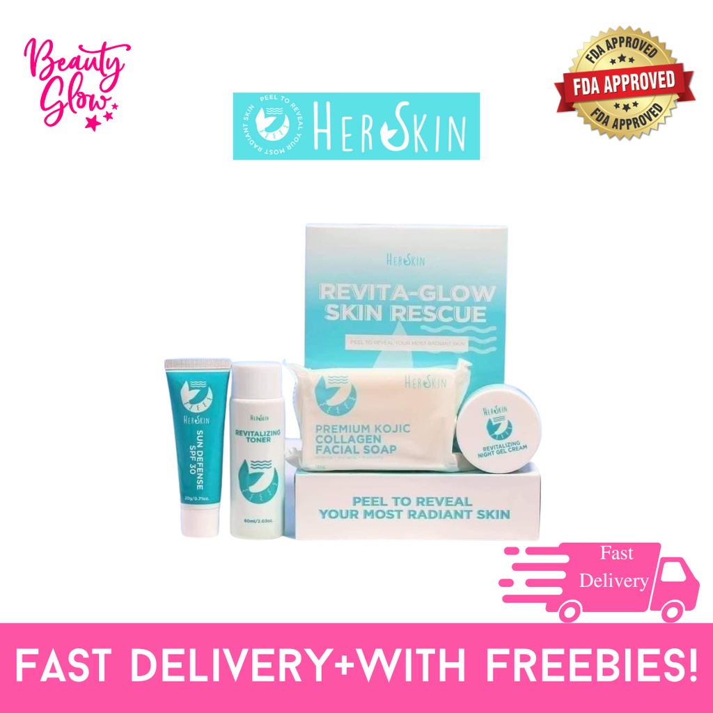 Her Skin Revita Glow Skin Rescue Complete Set Herskin (100% EFFECTIVE ...
