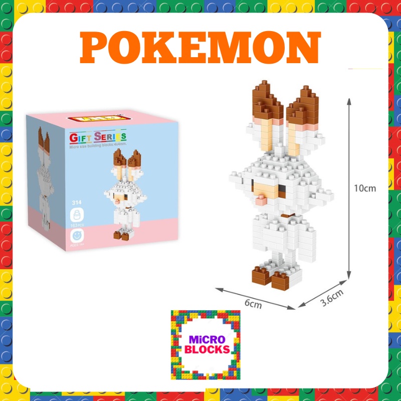 Pokemon Micro Blocks - Scorbunny - Pokemon Collection - Gift Series ...