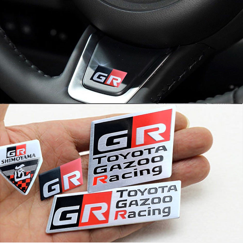 GR Sport Gazoo Racing Car Steering Wheel Center Logo Emblem Labeling ...
