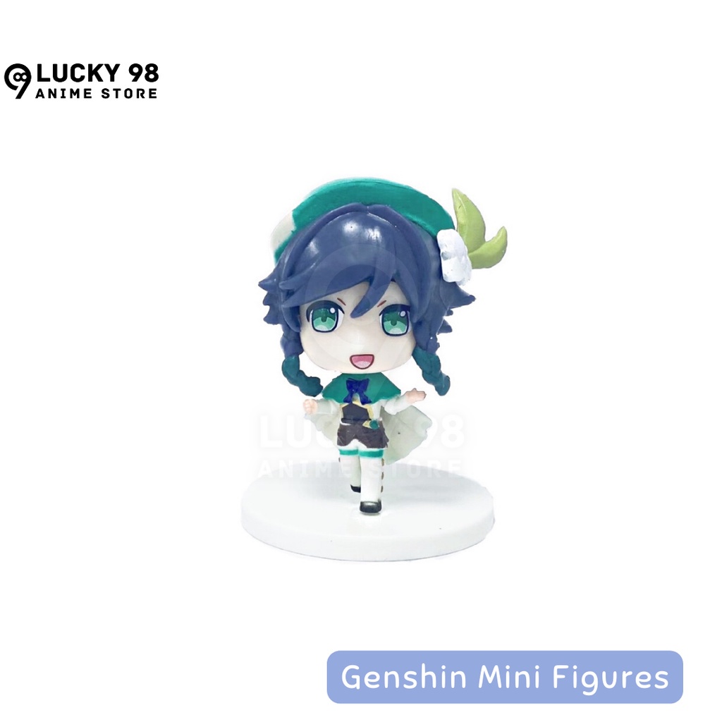 Genshin Impact Figure Mini Collection Hutao Venti Amber Paimon Lumine ...